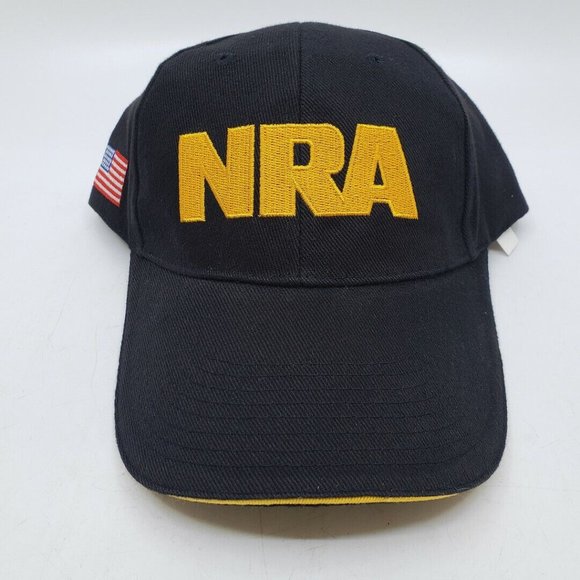 NRA | Accessories | Nra National Rifle Association Gold Embroidered ...